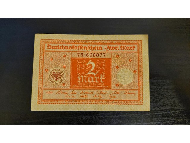 Germany 2 Mark 1920. (P-59) [XF]