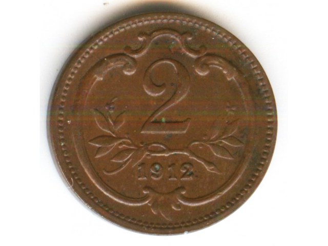 Austrija 2 heller 1912