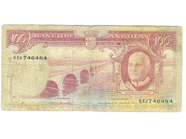 Angola 100 escudos 1962