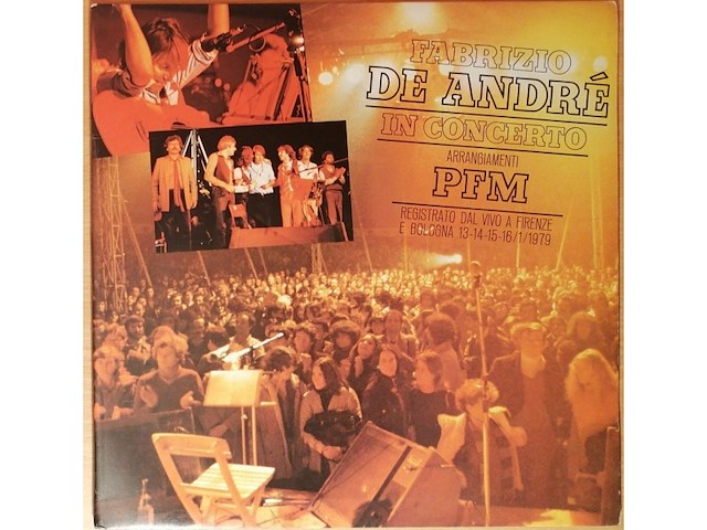 LP FABRIZIO DE ANDRE - In Concerto (1979) Italy ODLIČNA