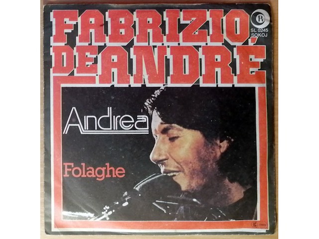 SP FABRIZIO DE ANDRE - Andrea / Folaghe (1980) VG-/VG+