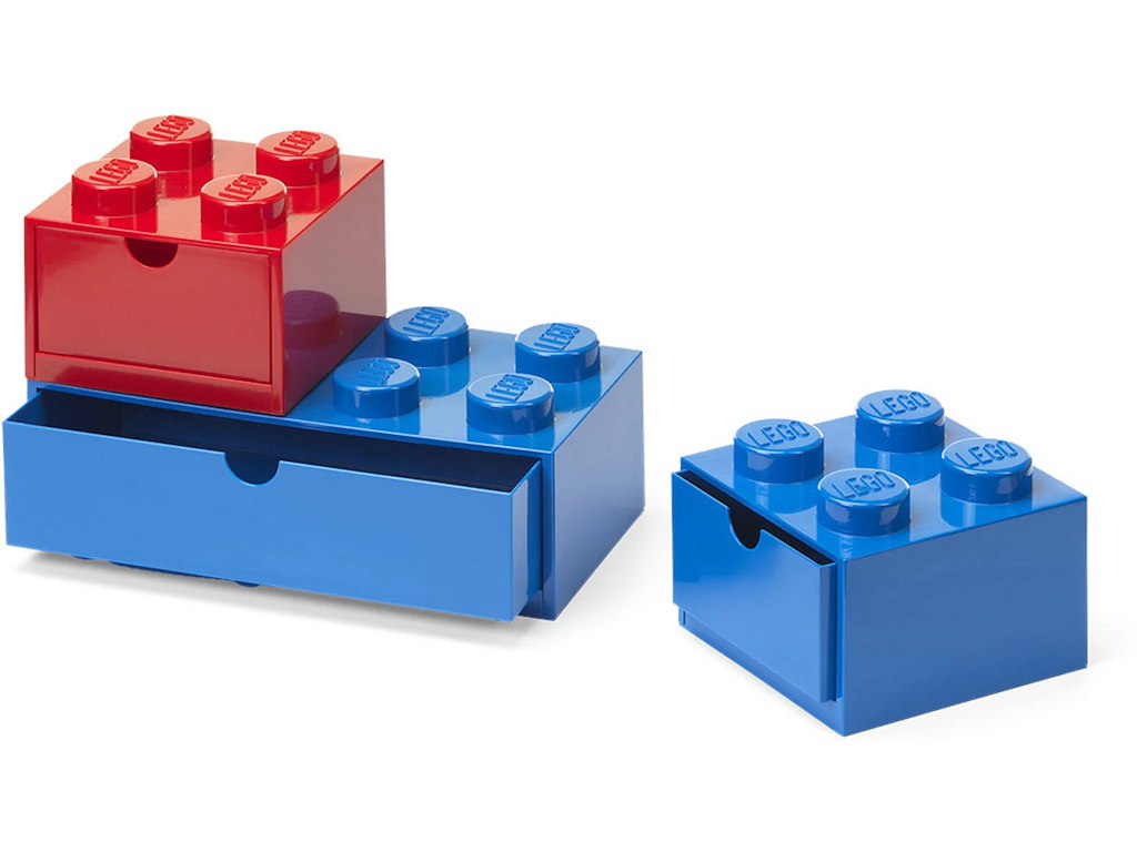 LEGO Stone fioke set (3 kom): Crvena, plava