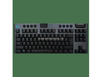 LOGITECH Bežična gejmerska tastatura G915 TKL Lightspeed Wireless US (Crna) 920 009503