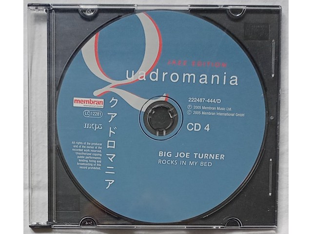 BIG  JOE  TURNER  -  ROCKS  IN  MY  BED  CD 4