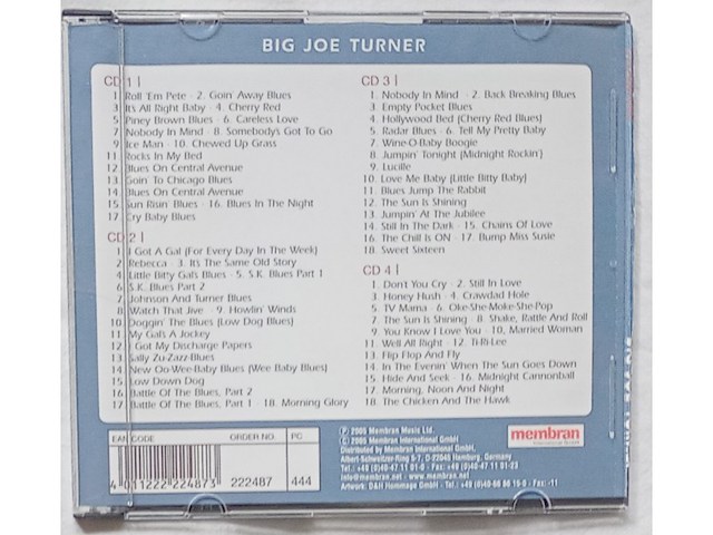 BIG  JOE  TURNER  -  ROCKS  IN  MY  BED  CD 1