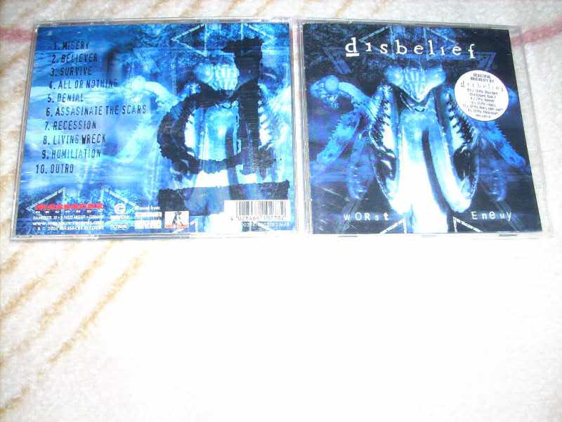 Disbelief - Worst Enemy CD Massacre Rec. Germany 2001.