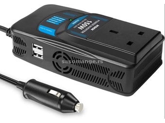 Pretvarac napona 12V-220V- 150W sa dva usb 2.0 ulaza