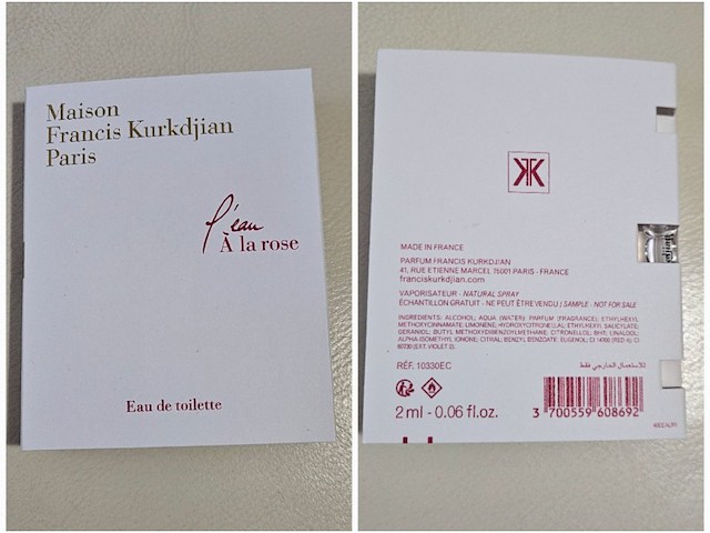 Maison Francis Kurkdjian A La Rose parfem, original