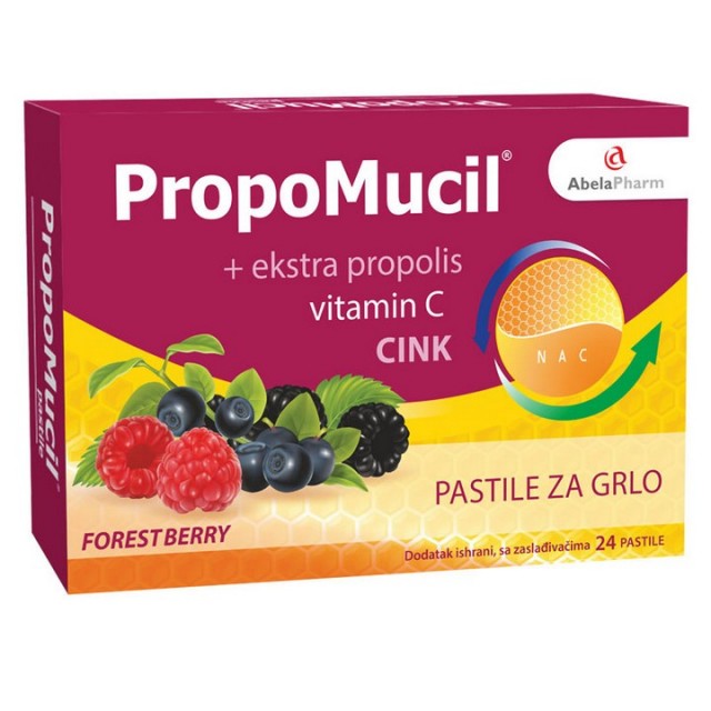 PropoMucil pastile šumsko voće 24 pastile