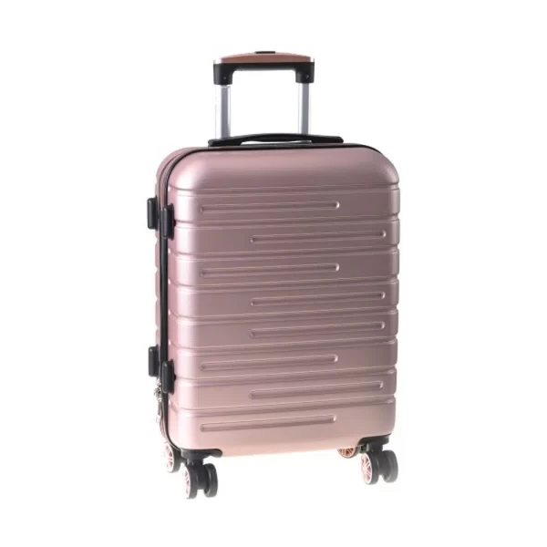 Amsterdam Lux, kofer, ručni, ABS, roze zlato