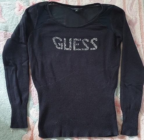 GUESS džemper bluza sa tilom S-M