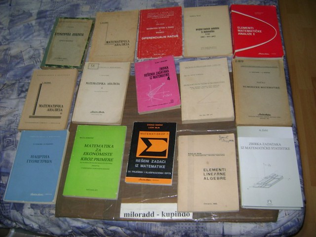 Matematika ,komplet 15 knjiga