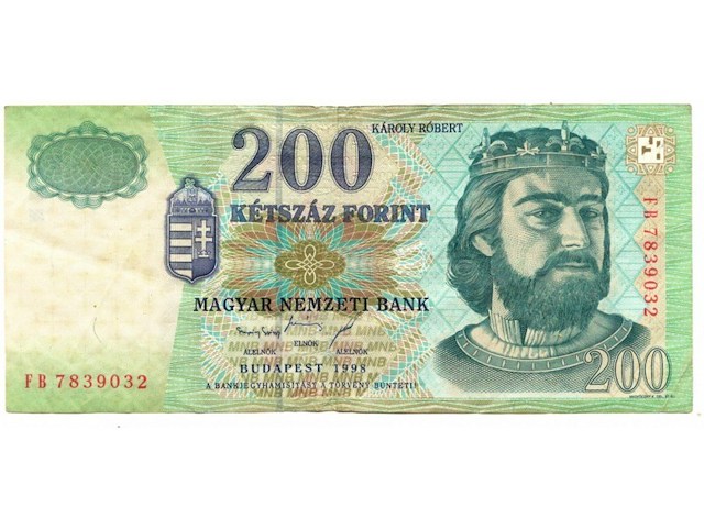 Madjarska 200 forint 1998