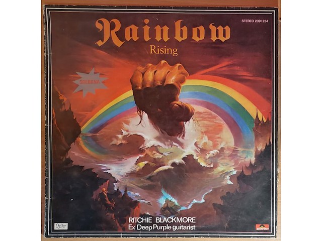 LP RAINBOW - Rising (1976), 5. press, srebrna, G+/VG+
