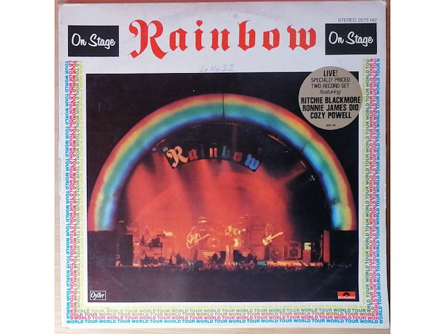 2LP RAINBOW - On Stage (1977) 1. pressing, G+/VG-