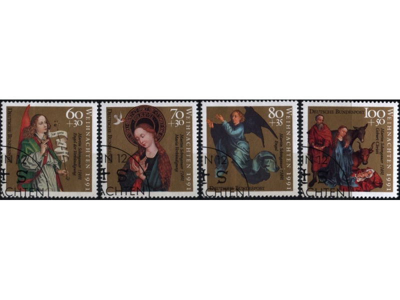 kt605i 05.nov1991 DeutscheBP Mi1578-81 -o-