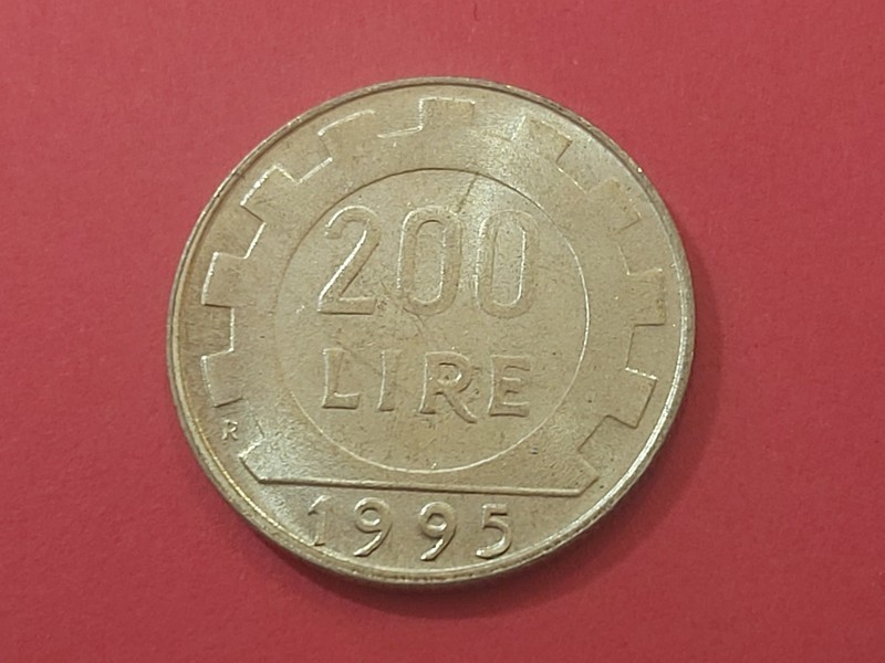 Italija - 200 lire 1995 god