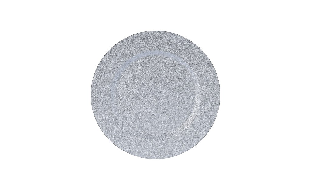 Dekorativni tanjir Shiney 33cm srebrni