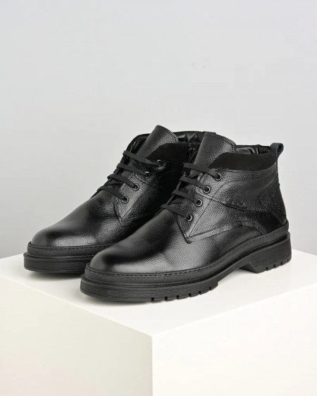 Kožne muške duboke cipele 1060-02 crne
