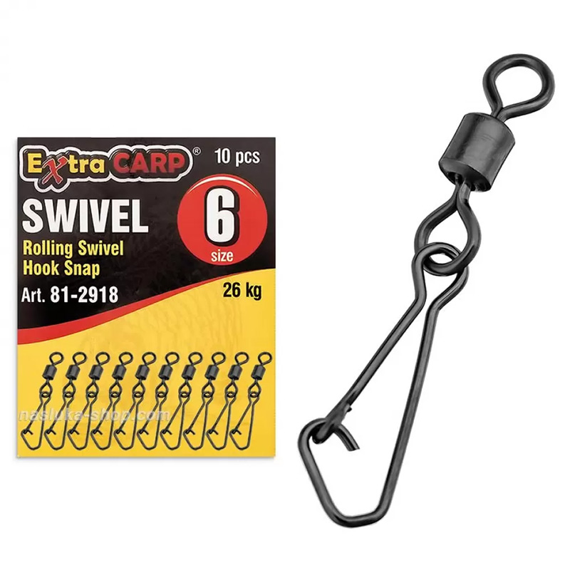 Extra Carp Rolling Swivel Hook Snap 10