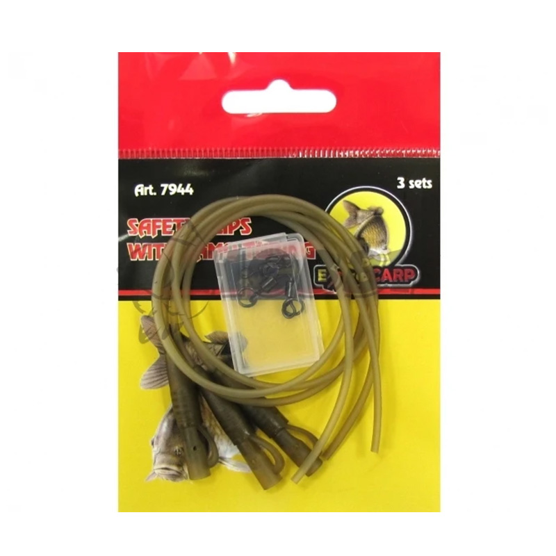 Extra Carp Safety Clips With Camo Tubing