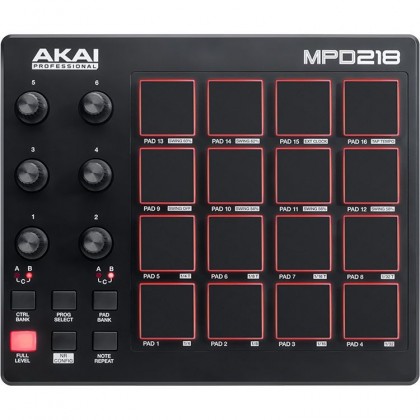 Music box
Akai MPD218 USB MIDI Pad kontroler