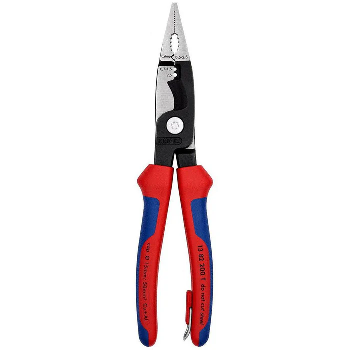 Knipex klešta za električne instalacije 200mm sa dodatkom za kačenje (13 82 200 T)