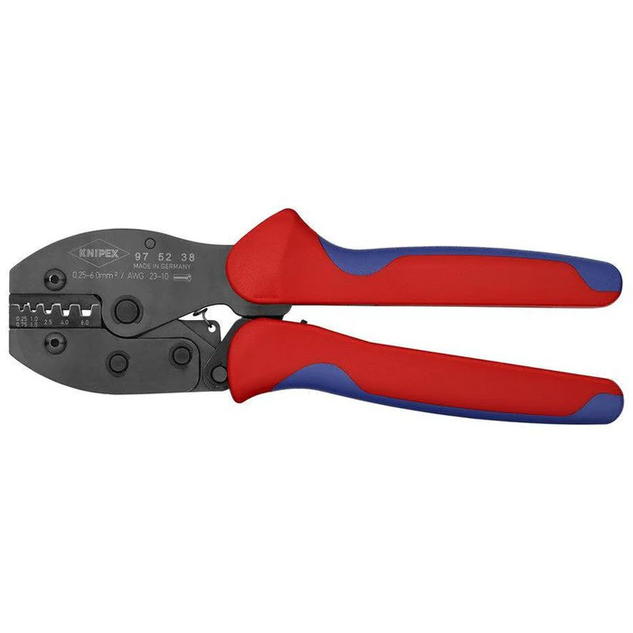 Knipex klešta za krimpovanje PreciForce® za izolovane i neizolovane hilzne 0,25 - 6,0mm² (97 52 38)