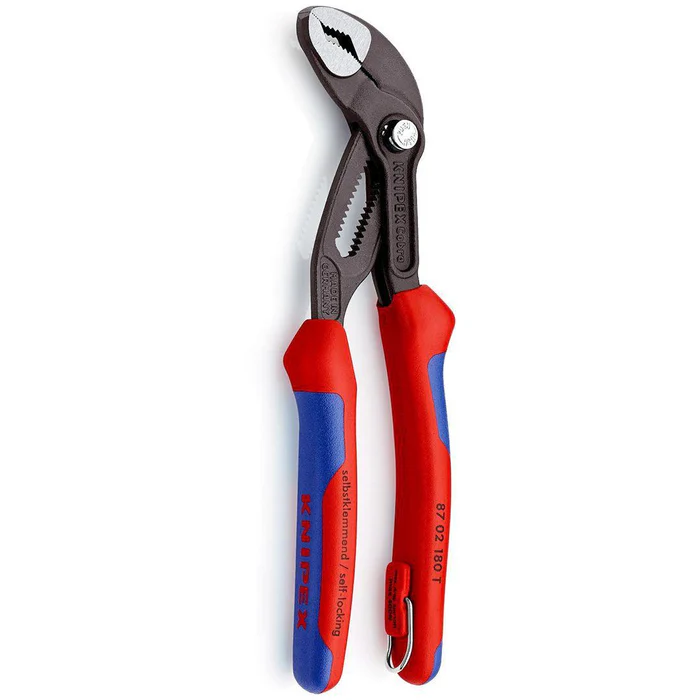 Knipex papagaj klešta Cobra® 180mm sa dodatkom za kačenje (87 02 180 T)