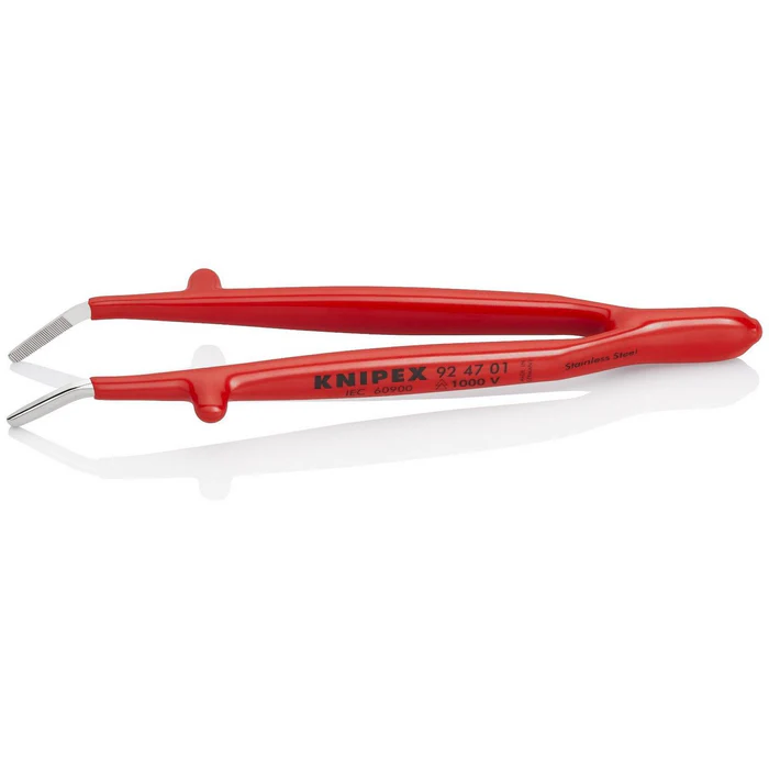 Knipex precizna pinceta - prava, 1000V VDE izolovana - pod 30° (92 47 01)