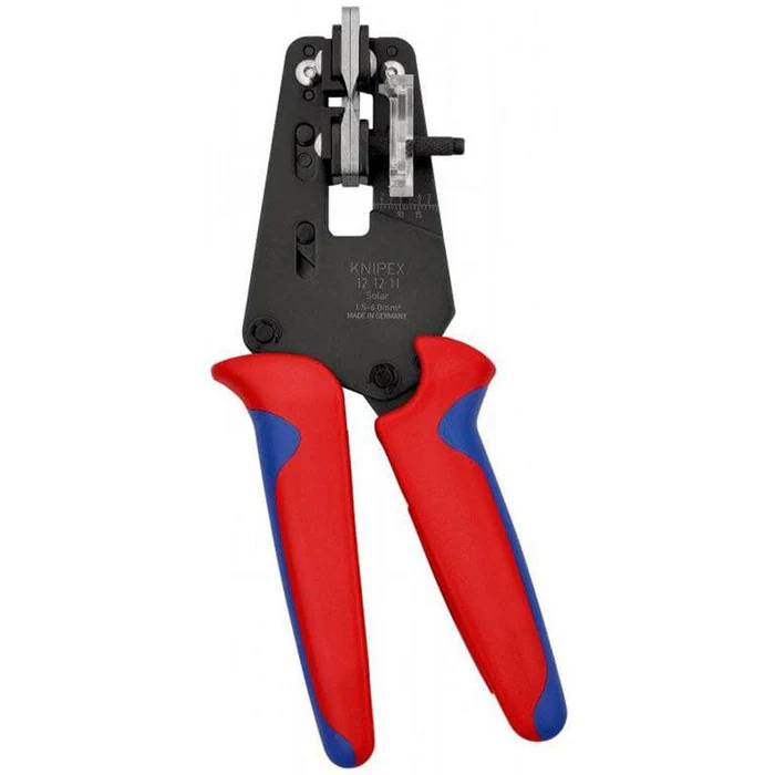 Knipex precizni skidač izolacije sa profilnim noževima - za solarne kablove 1,5 - 6,0 mm² (12 12 11)