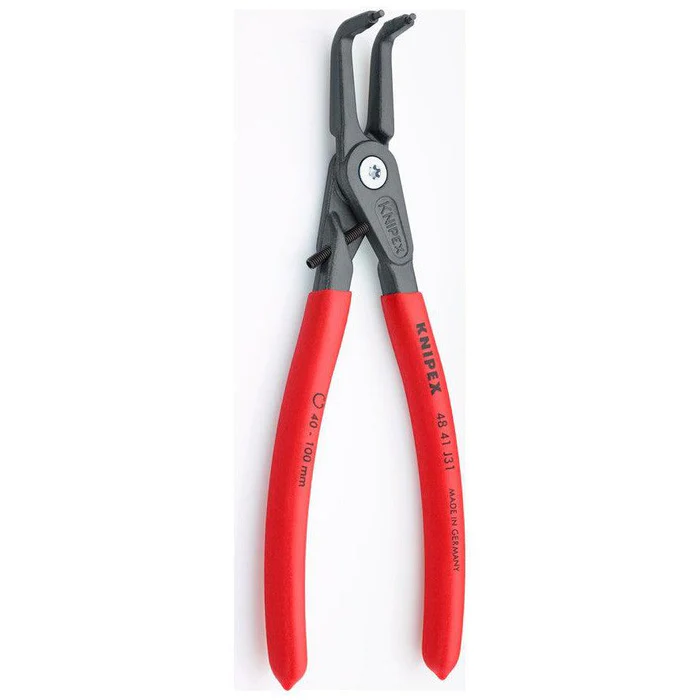 Kriva Knipex zeger klešta za unutrašnje sigurnosne prstenove sa graničnikom 210mm - pod 90° (48 41 J31)