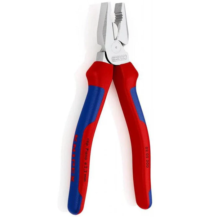 Ojačana Knipex kombinovana klešta 200mm - hromirana (02 05 200)