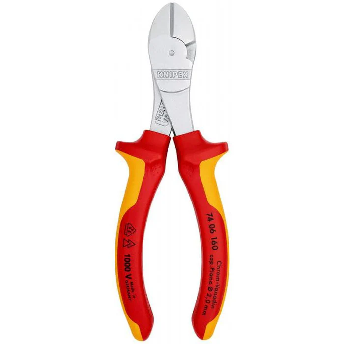 Ojačane Knipex dijagonalne izolovane sečice 1000V VDE (74 06 160 SB)