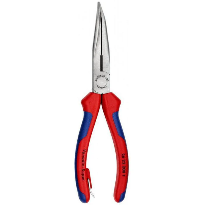 Špic klešta kriva 200mm Knipex - sa dodatkom za kačenje (26 22 200 T)