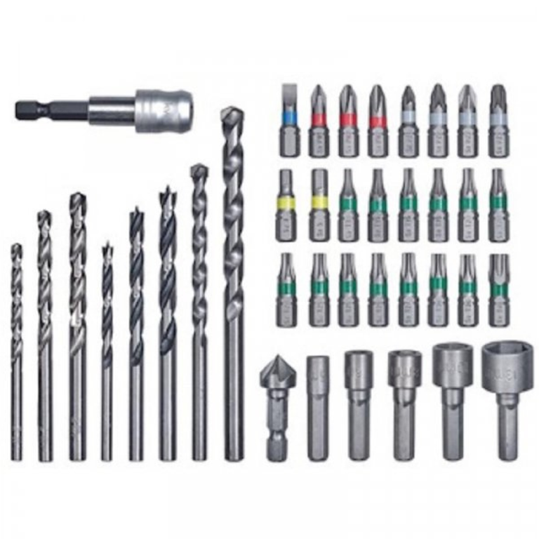 Einhell Set burgija, adaptera i bitova Hex burgije za metal i drvo L-Box, 39 kom, 49108956