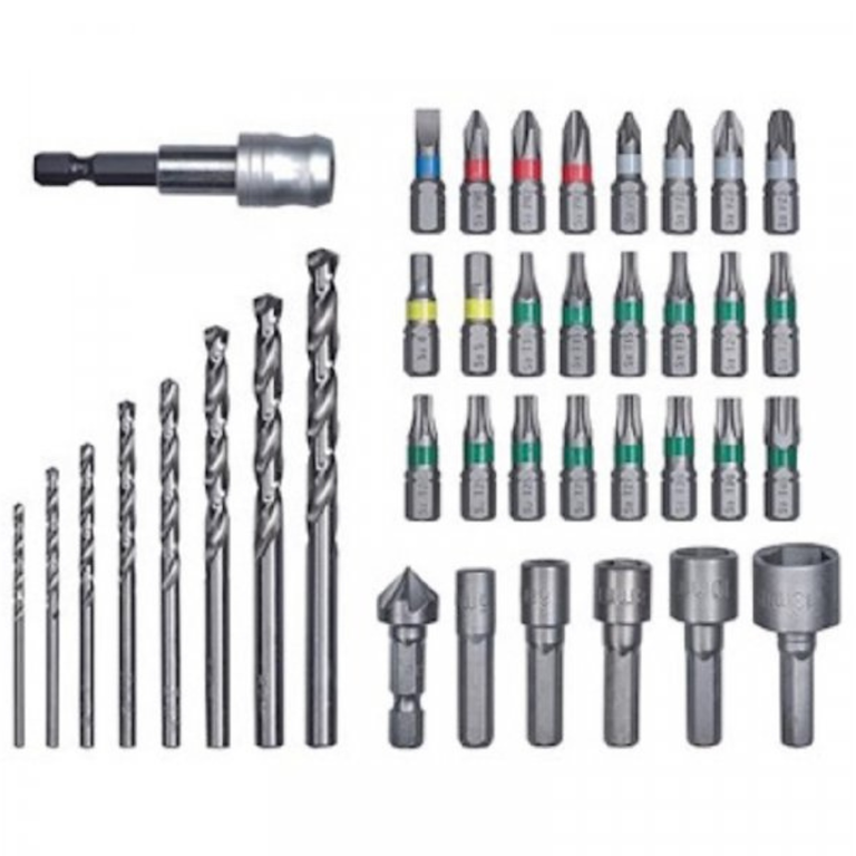 Einhell Set burgija, adaptera i bitova hex burgije za metal L-Box, 39 kom, 49108911