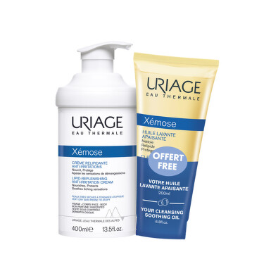 Uriage Xemose Krema 400 ml + Ulje 200 ml GRATIS