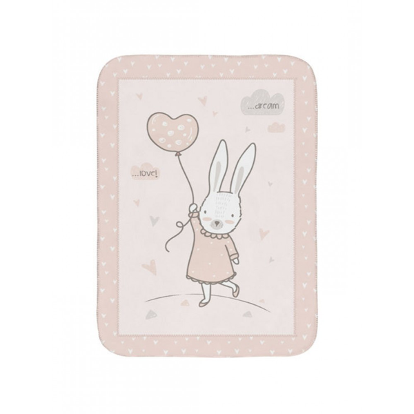Kikka Boo Super soft bebi ćebence 80×110 Rabbits in Love KKB21133
