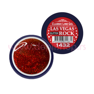 Color gel CLG Las Vegas ROCK glitter 5ml Art.1432