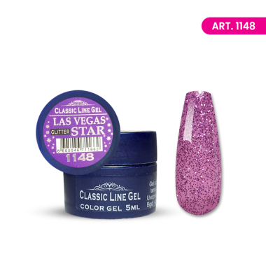 Color gel CLG Las Vegas STAR glitter 5ml Art.1148