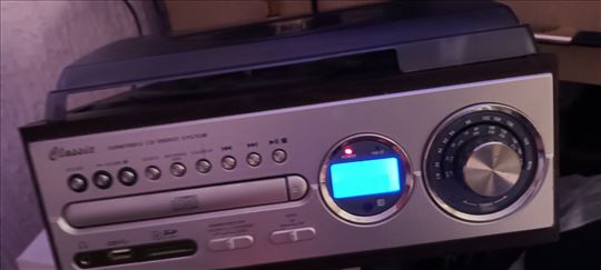 Retro radio sa gramofonom CD - USB