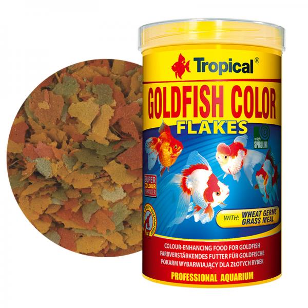 Goldfish color flakes