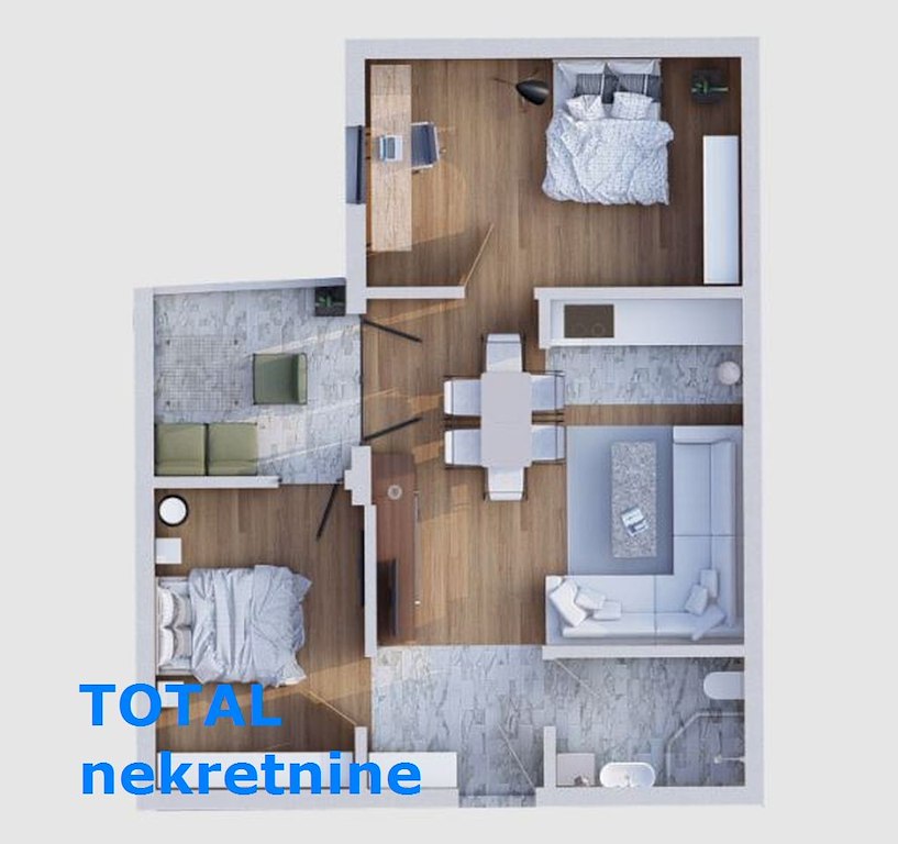 Stan,NOVI SAD,TELEP 54.00m2,135360€ , ID: 1097077