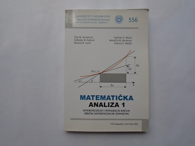 Matematička analiza I(2.deo),I.Kovačević i dr.,FTN UNS