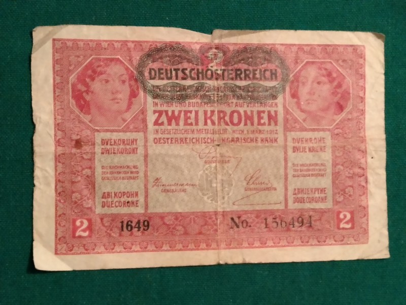 2 krune 1917 austrija