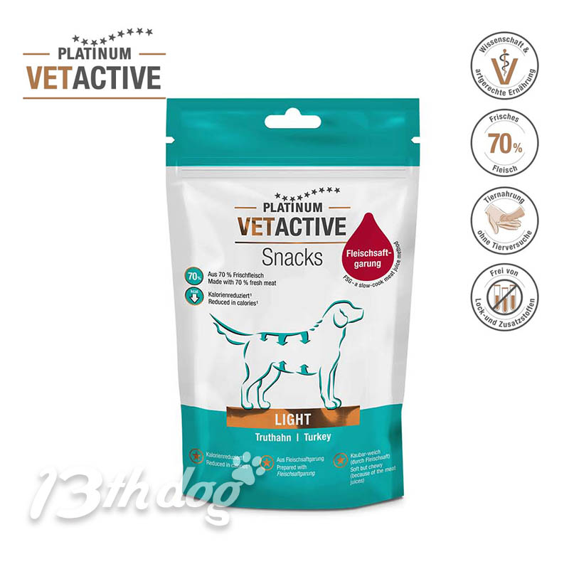 Platinum Vetactive Snack Light Turkey – 200g
Title