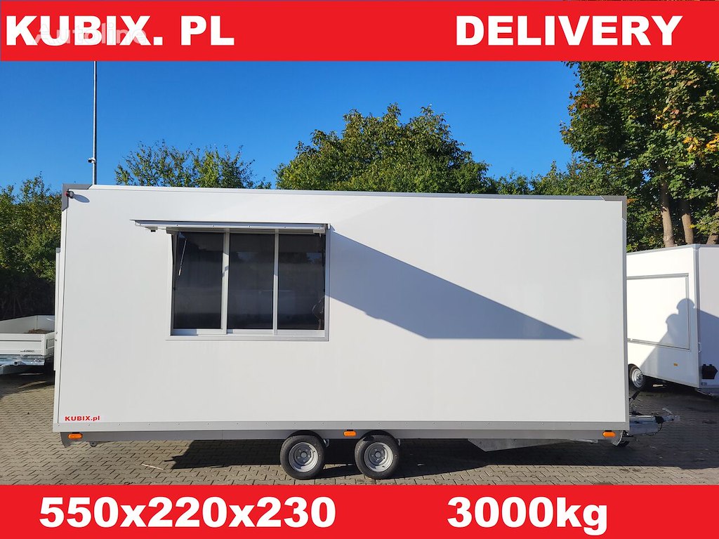 Nova Kubix 550x220x230 catering trailer, 3000kg prikolica kiosk