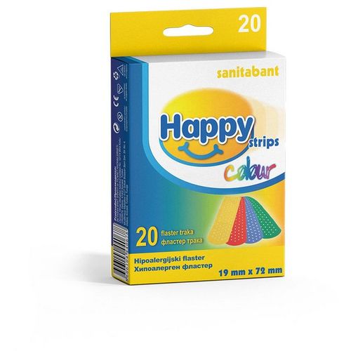 Happy strips flaster colour, 20kom