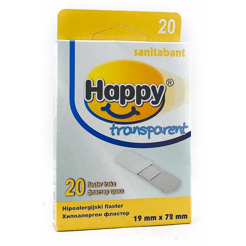 Happy strips flaster transparentni, 20kom